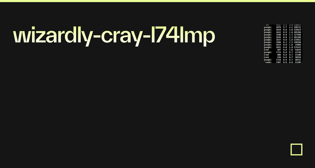 wizardly-cray-l74lmp - Codesandbox