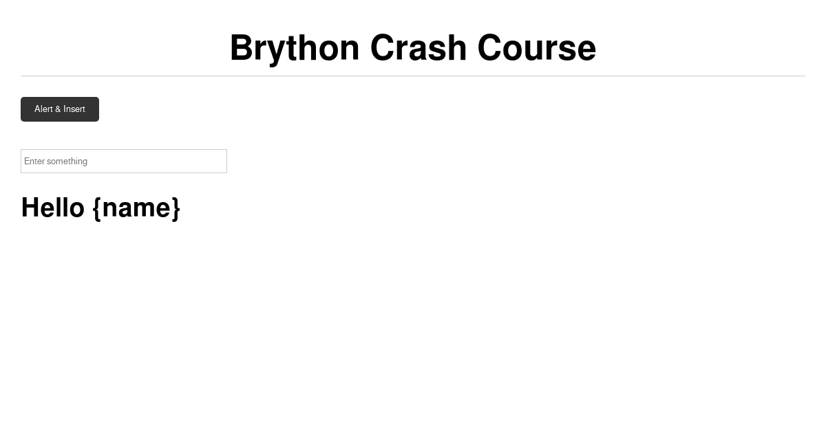 Browser Of Python Brython Import Broken Codesandbox