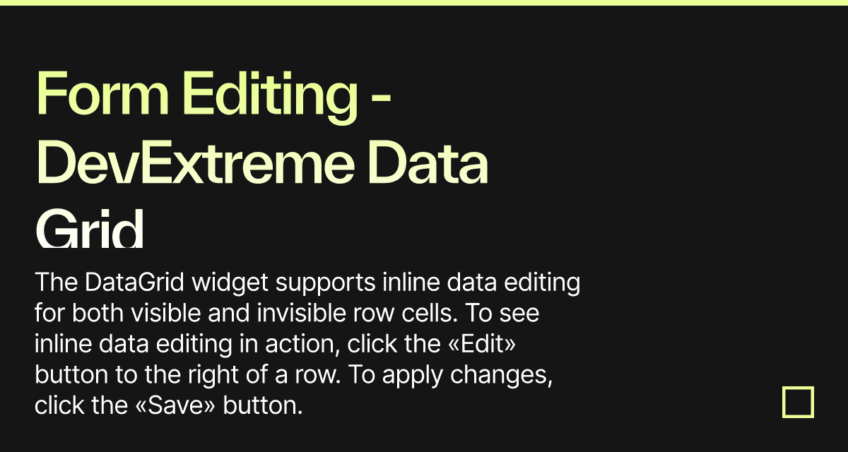 Form Editing - DevExtreme Data Grid - Codesandbox