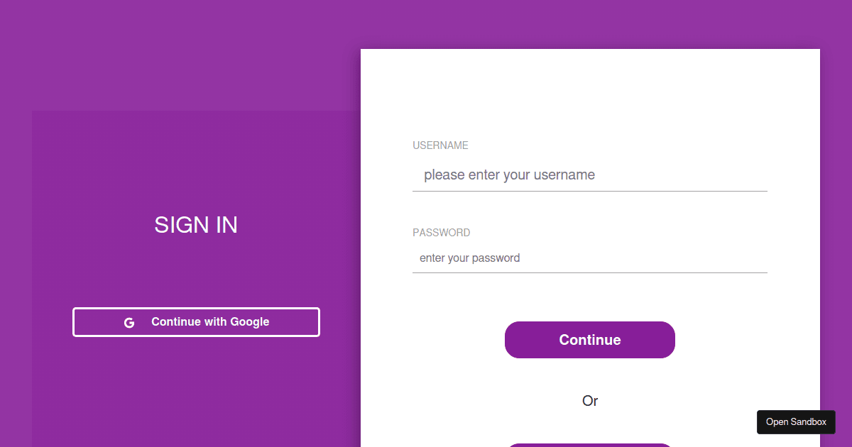 login2 - Codesandbox