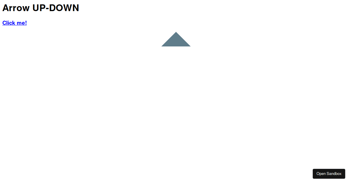 Arrow UP-DOWN Pure css - Codesandbox