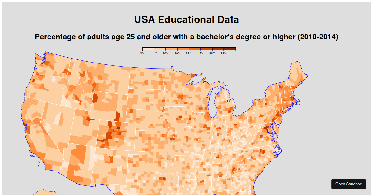 FCC Choropleth Map - Codesandbox