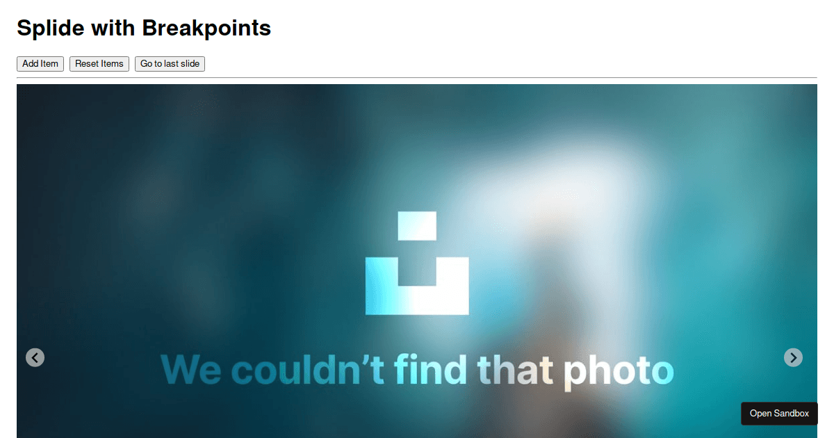 Splide with Breakpoints (forked) - Codesandbox