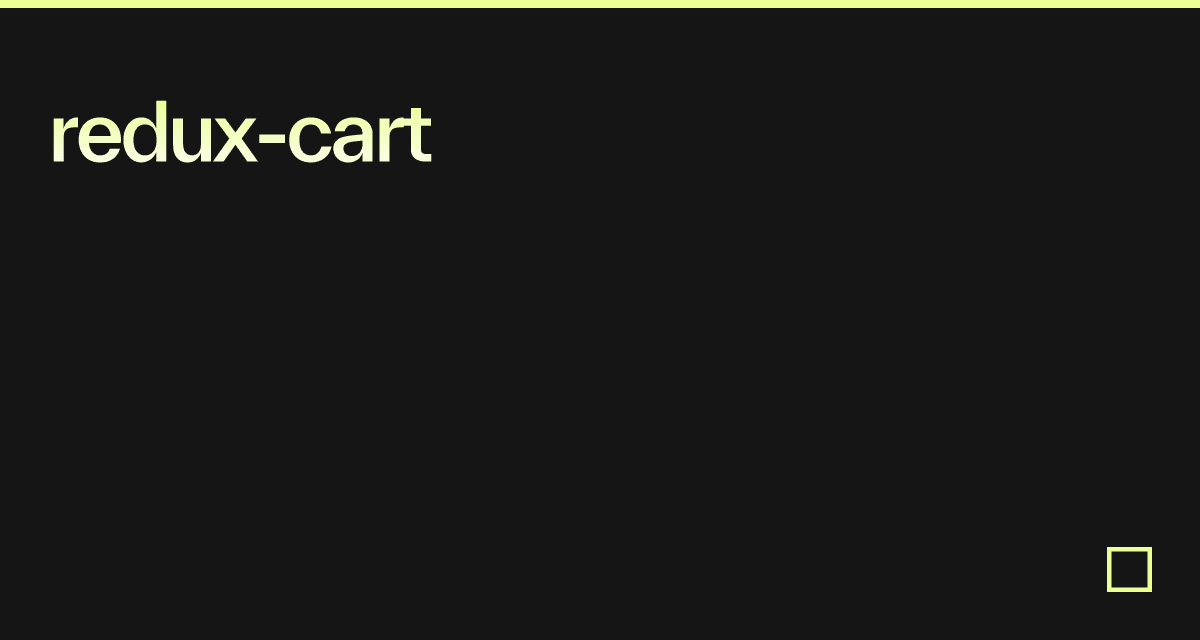 redux-cart - Codesandbox