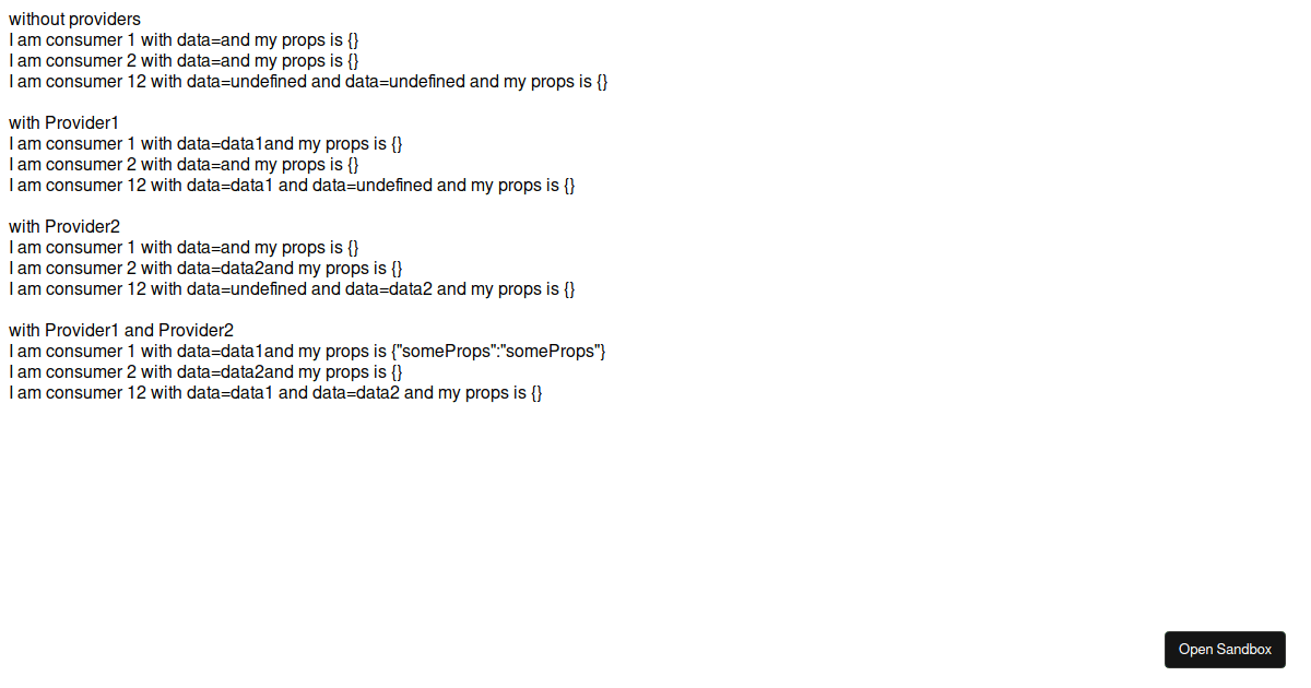 Empty React project - Codesandbox