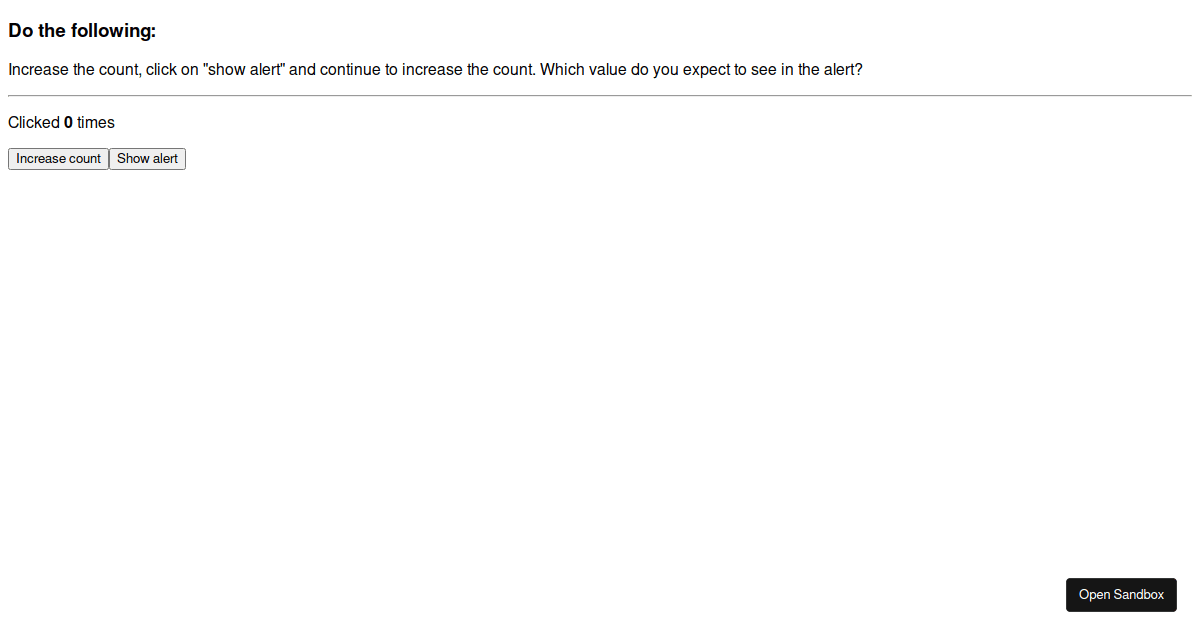 Async Retrieval Of State With Helper Variable Object Codesandbox