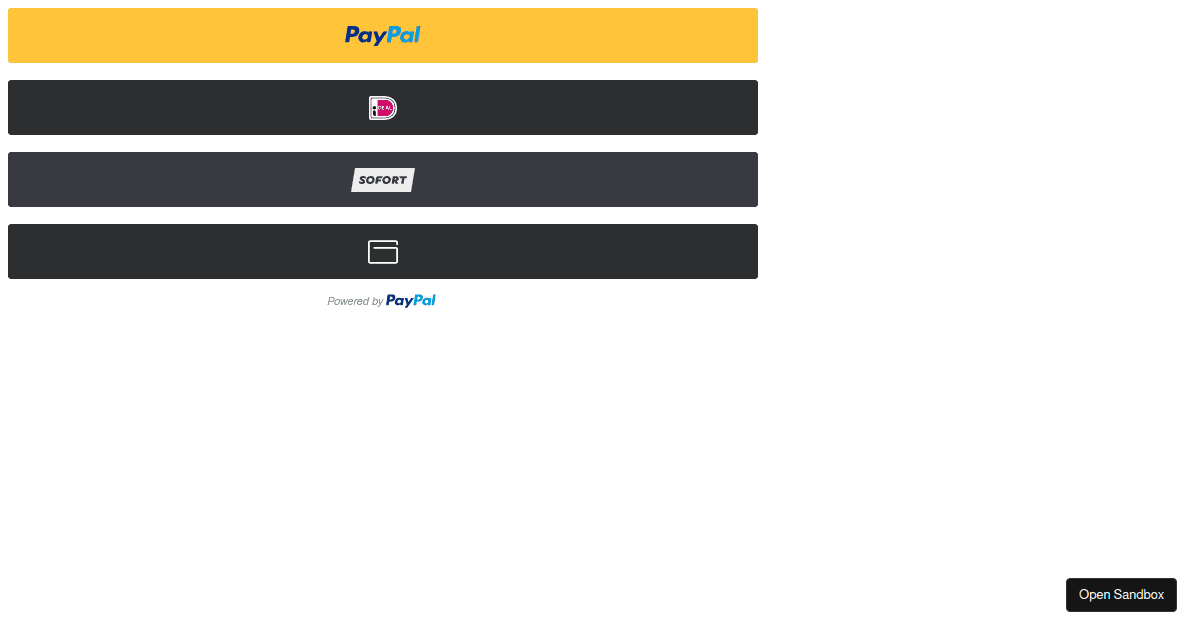 payment - Codesandbox