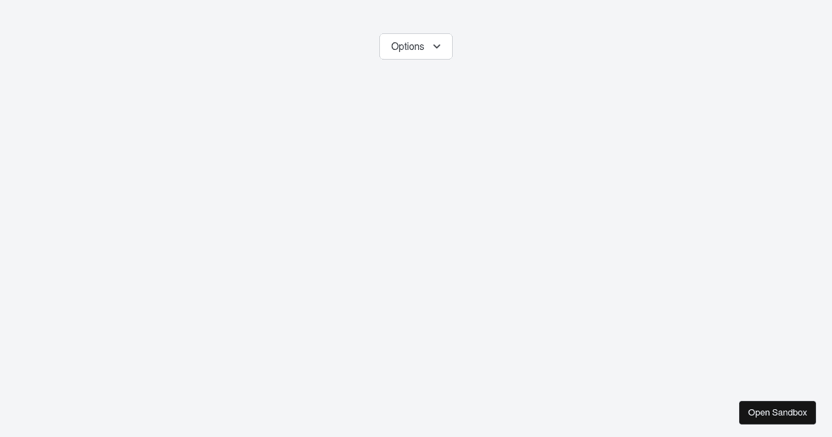 Headlessui React Menu Example Forked Codesandbox