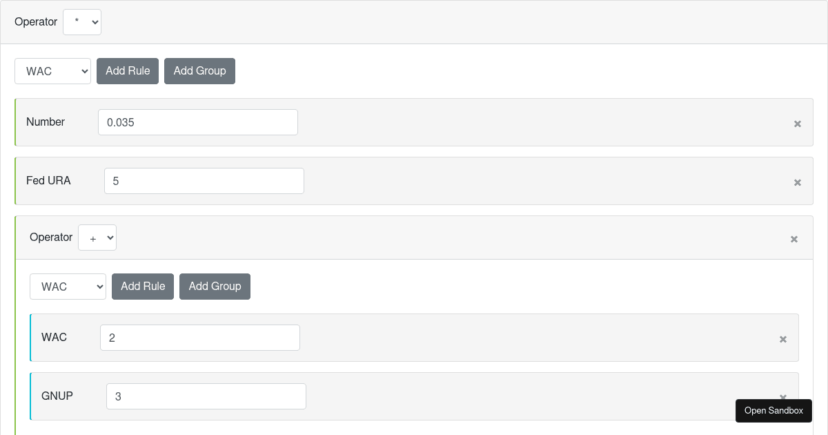 Vue Query Builder Demo (forked) - Codesandbox