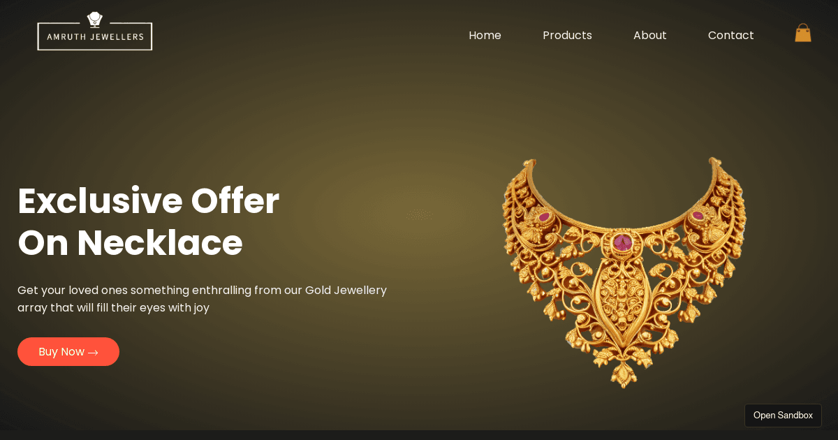 E-Commerce website - Codesandbox