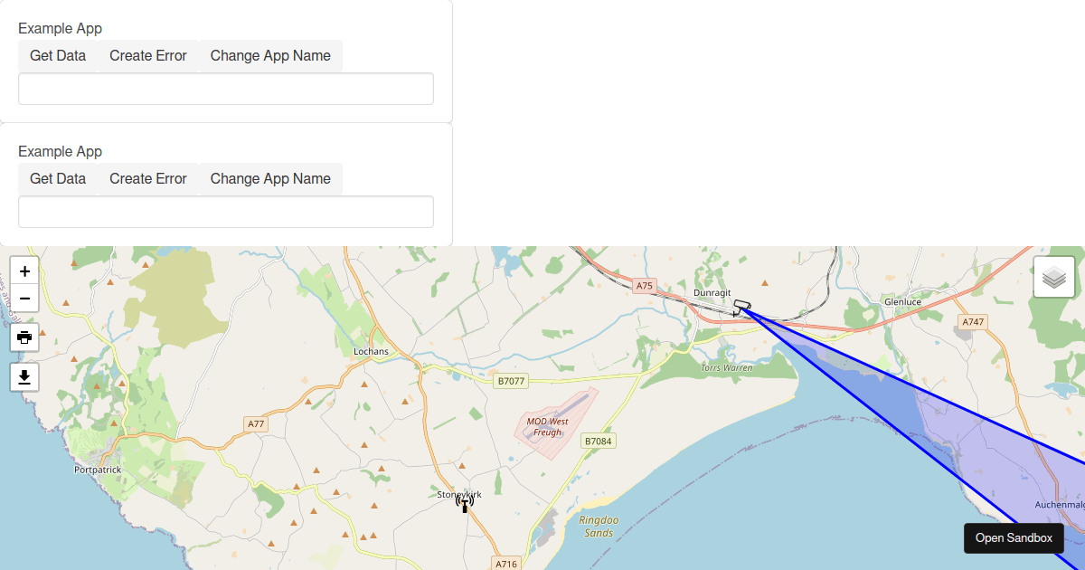 Drone GPS Locations - Codesandbox