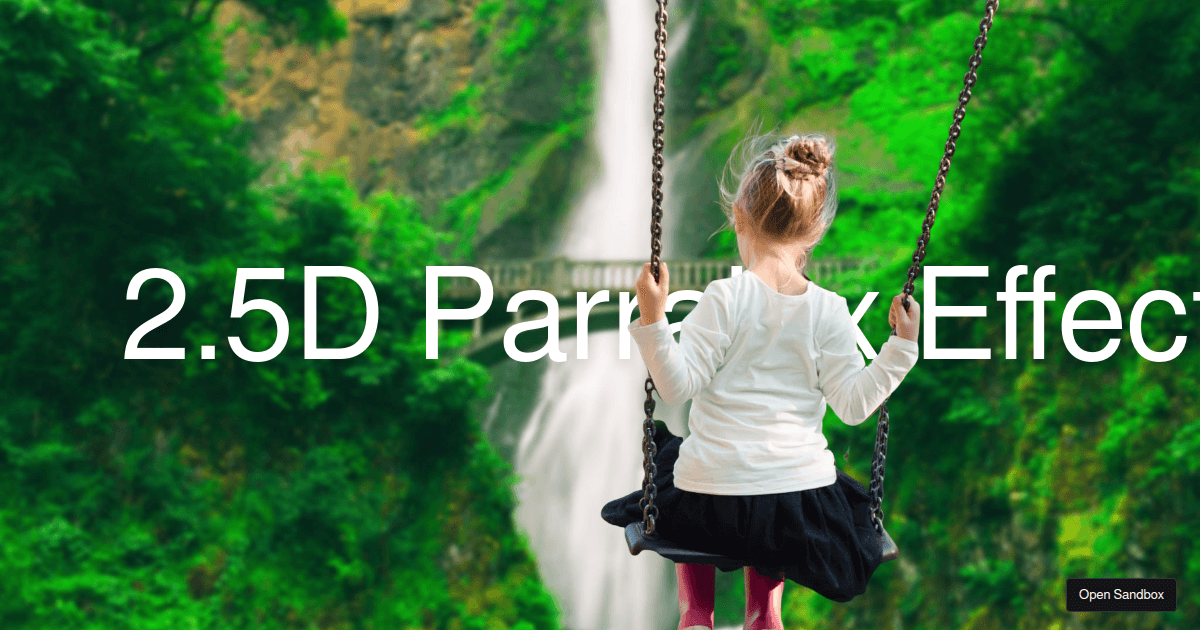 2.5D_Parallax_React - Codesandbox