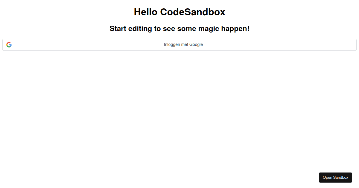 google-one-tap-react - Codesandbox
