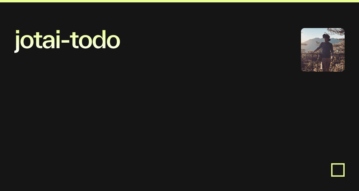 jotai-todo - Codesandbox