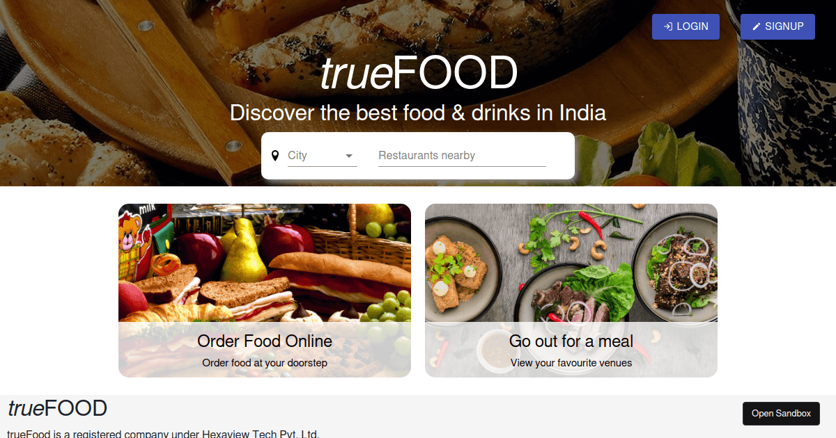 true-food - Codesandbox