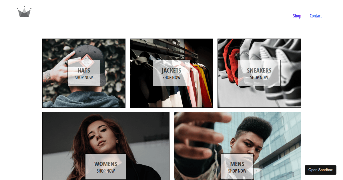 crwn-clothing - Codesandbox