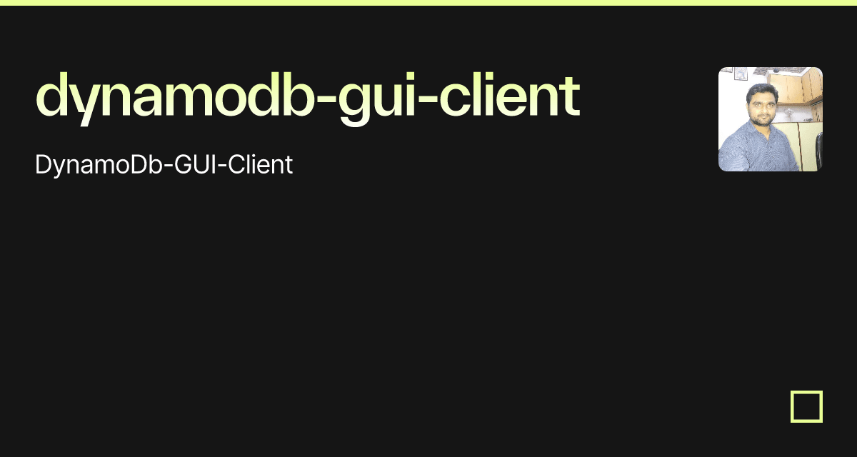 Dynamodb Gui Client Codesandbox 1370