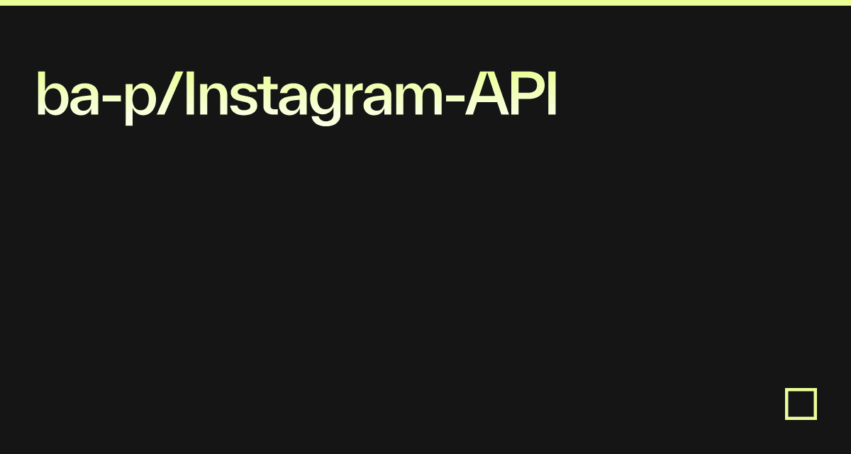 ba-p/Instagram-API - Codesandbox