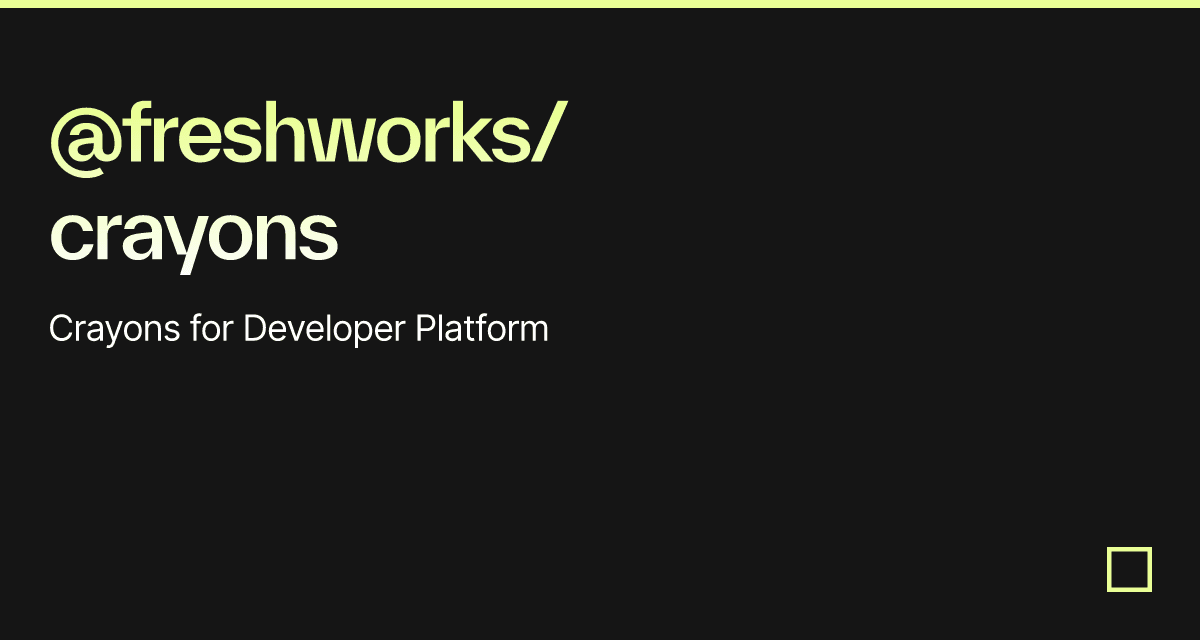 @freshworks/crayons - Codesandbox