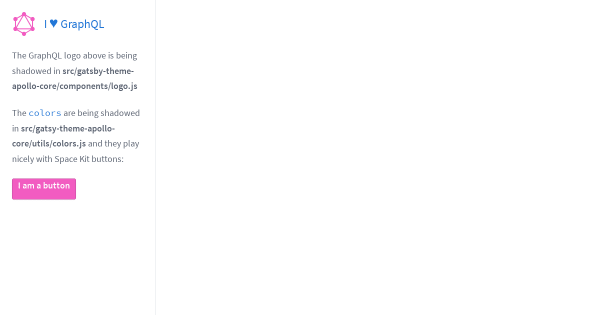 Component shadowing example - Codesandbox