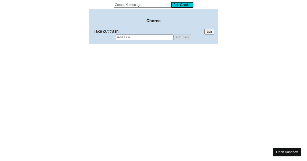 Task List Generator - Codesandbox