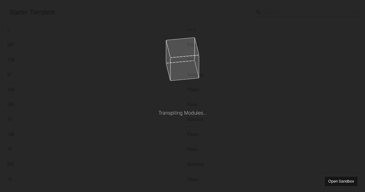 material-table-starter-template - Codesandbox
