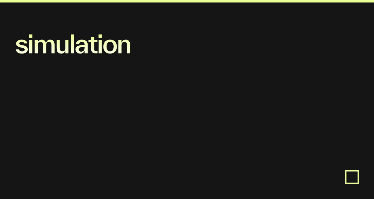 simulation - Codesandbox