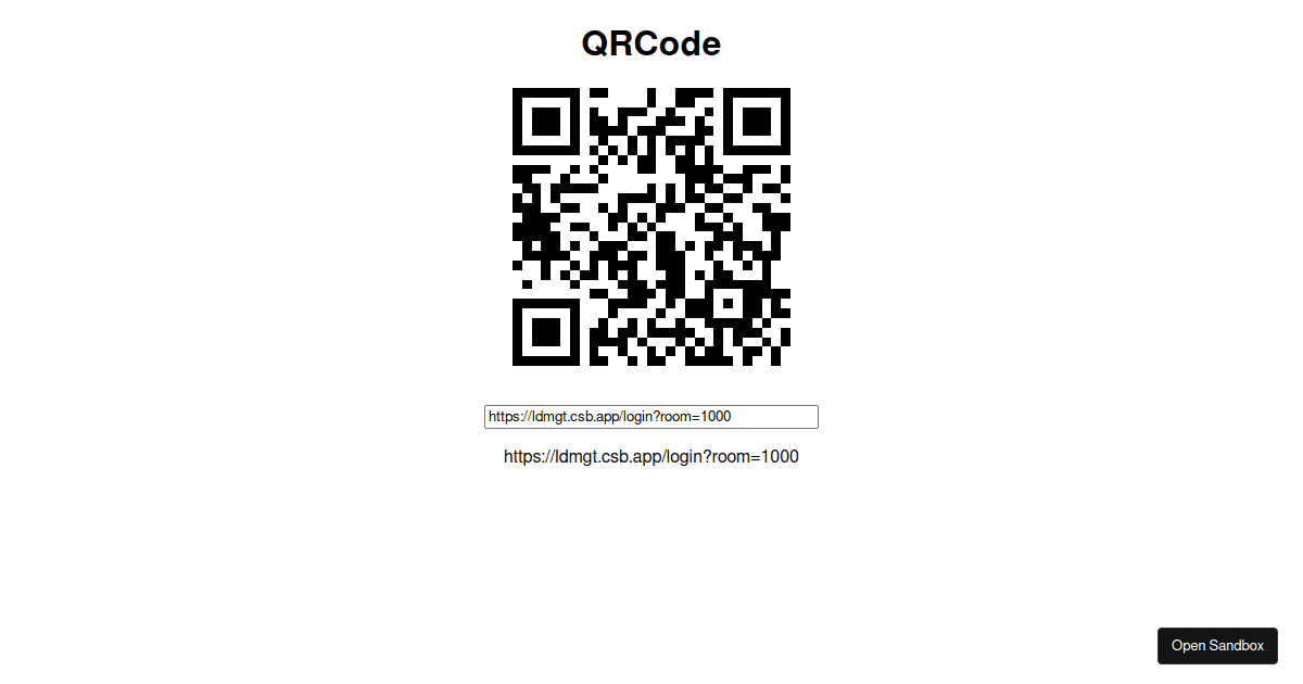 qrcode-project-poc - Codesandbox