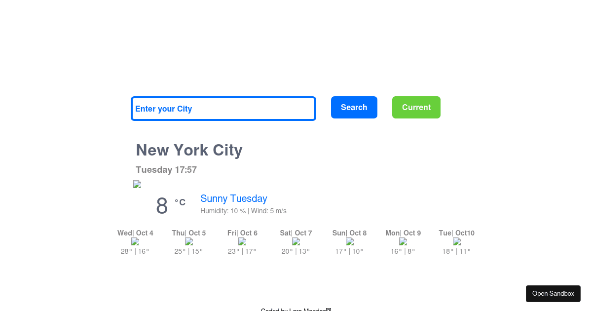 Lara W5 (forked) - Codesandbox