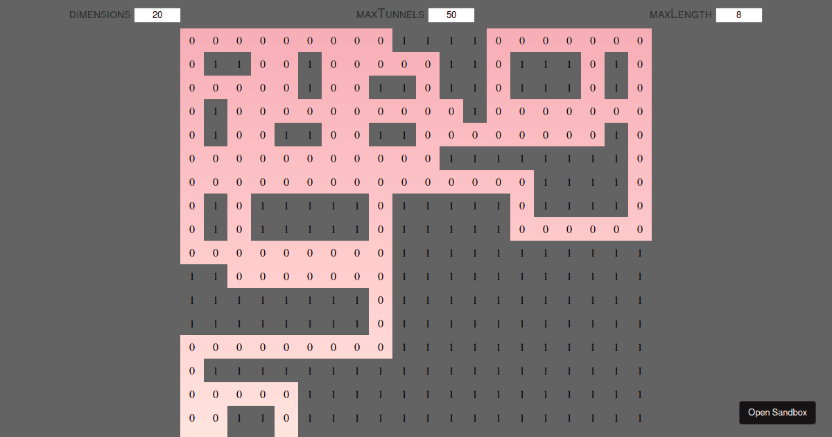 random-walk-map-generator - Codesandbox