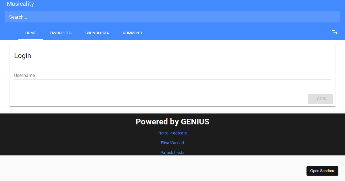 Navbar + footer - Codesandbox