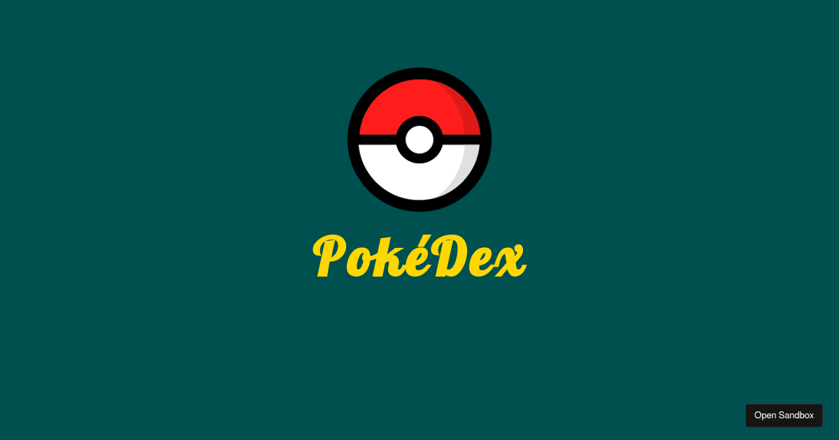 Starter Pokedex Example Part 1 Html Css Javascript Codesandbox
