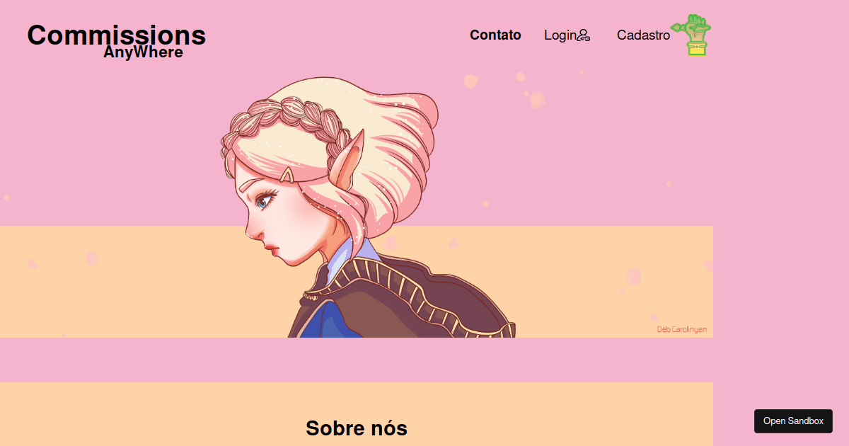 commissions - Codesandbox