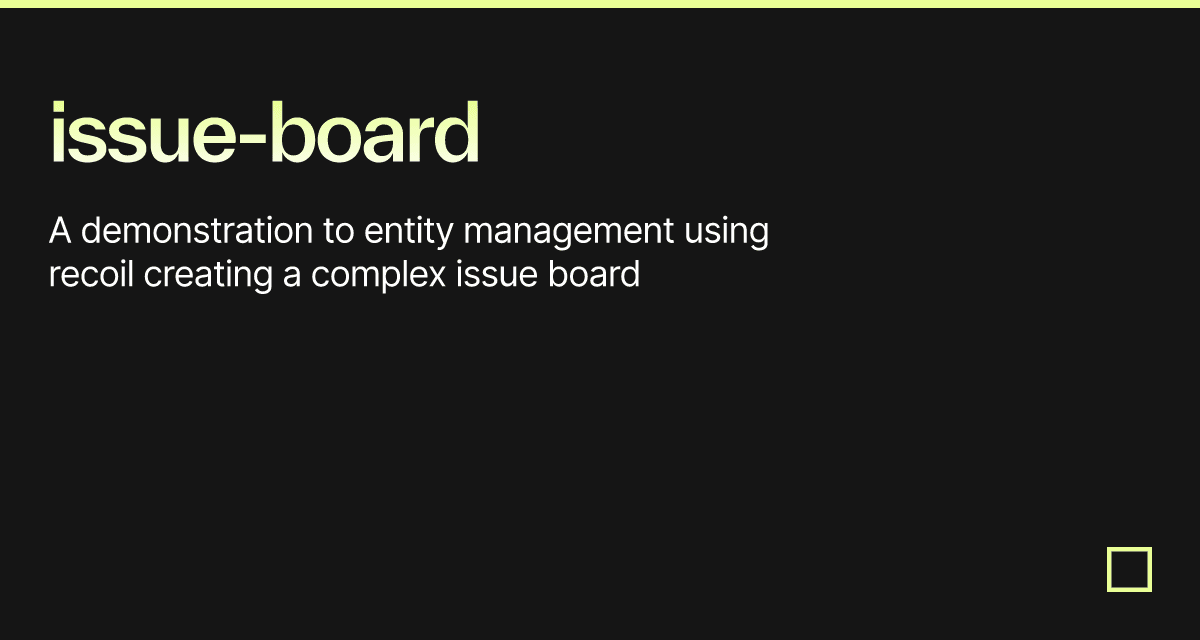 issue-board - Codesandbox