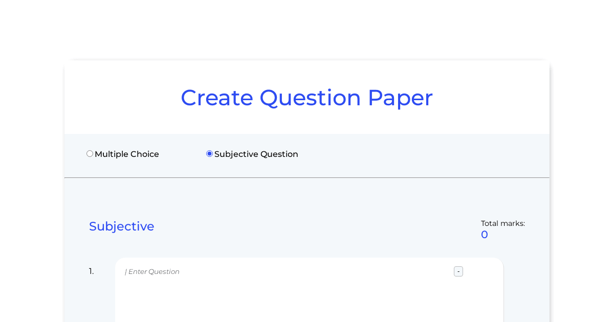 Questionpaper - Codesandbox