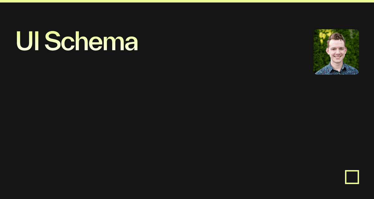 Ui Schema Codesandbox