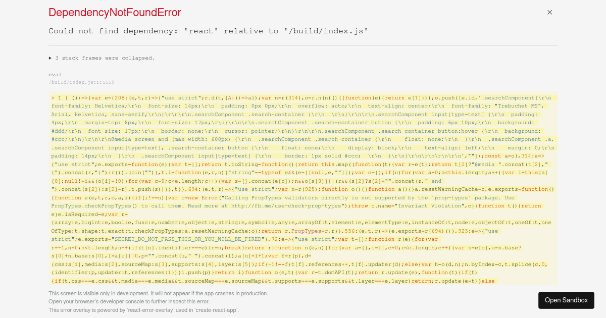 react-js-search - Codesandbox
