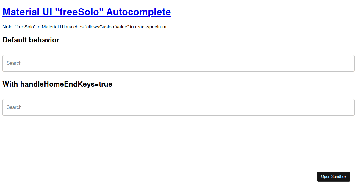 materialui-autocomplete - Codesandbox