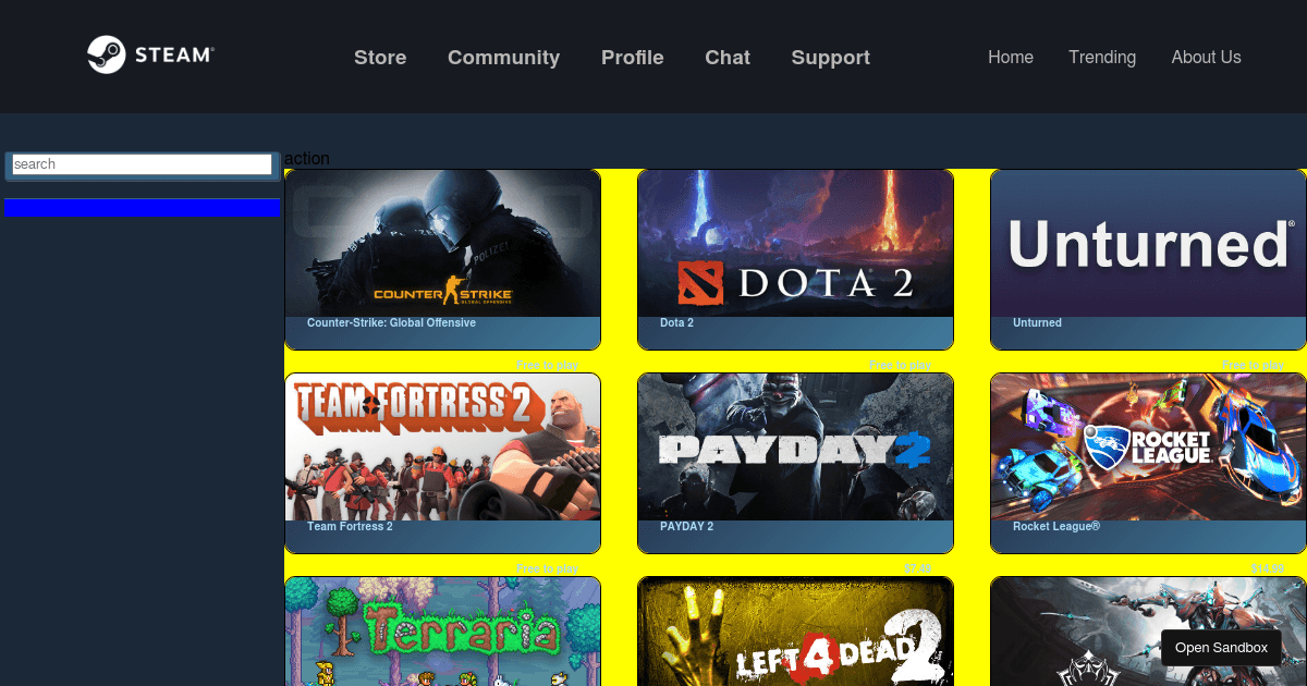 Steam - final - Codesandbox