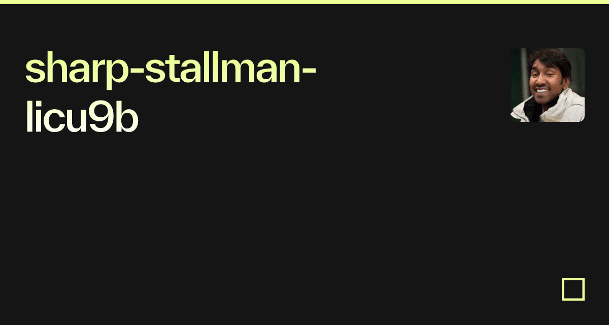 sharp-stallman-licu9b - Codesandbox