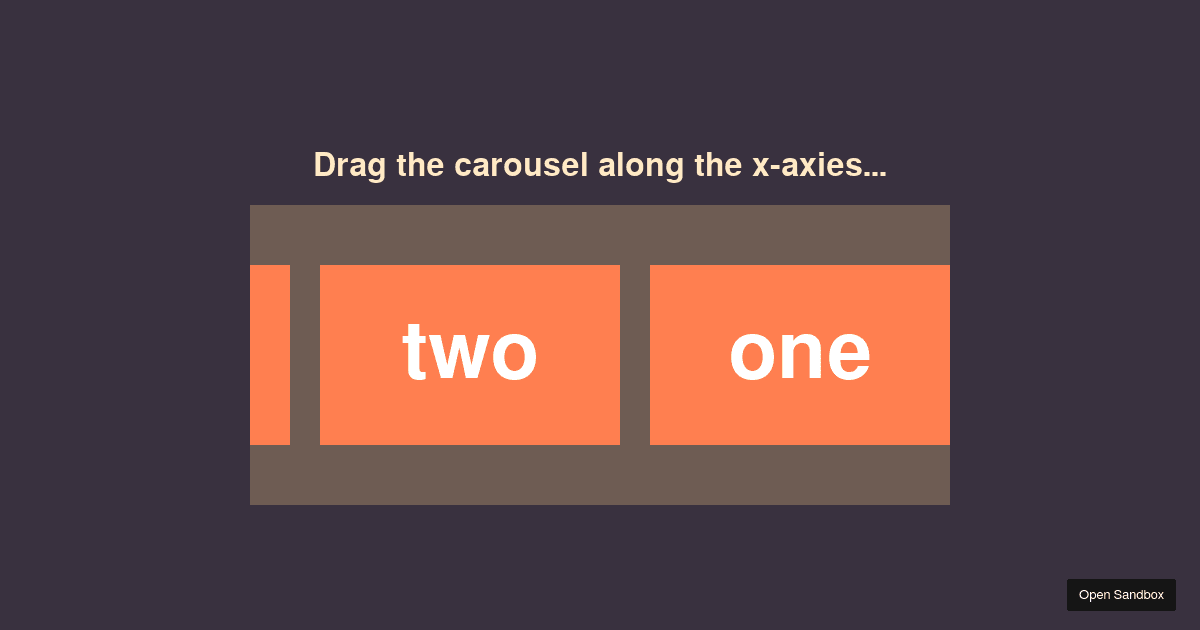 React Draggable Carousel (forked) - Codesandbox