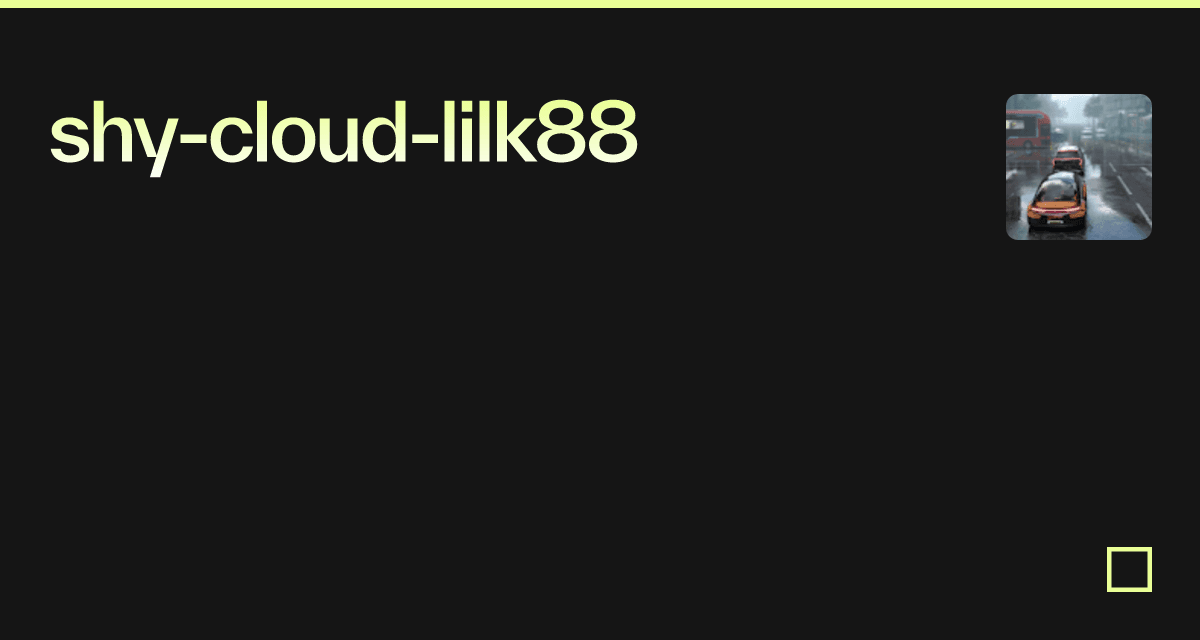shy-cloud-lilk88 - Codesandbox