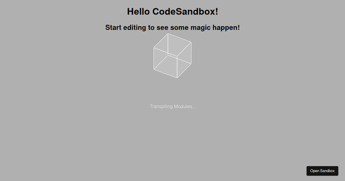 react - Codesandbox