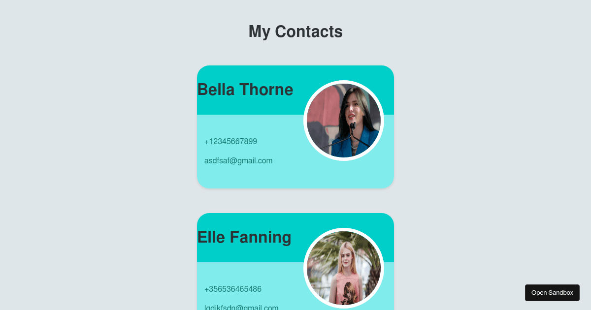 React Mapping - Codesandbox React Mapping - Codesandbox