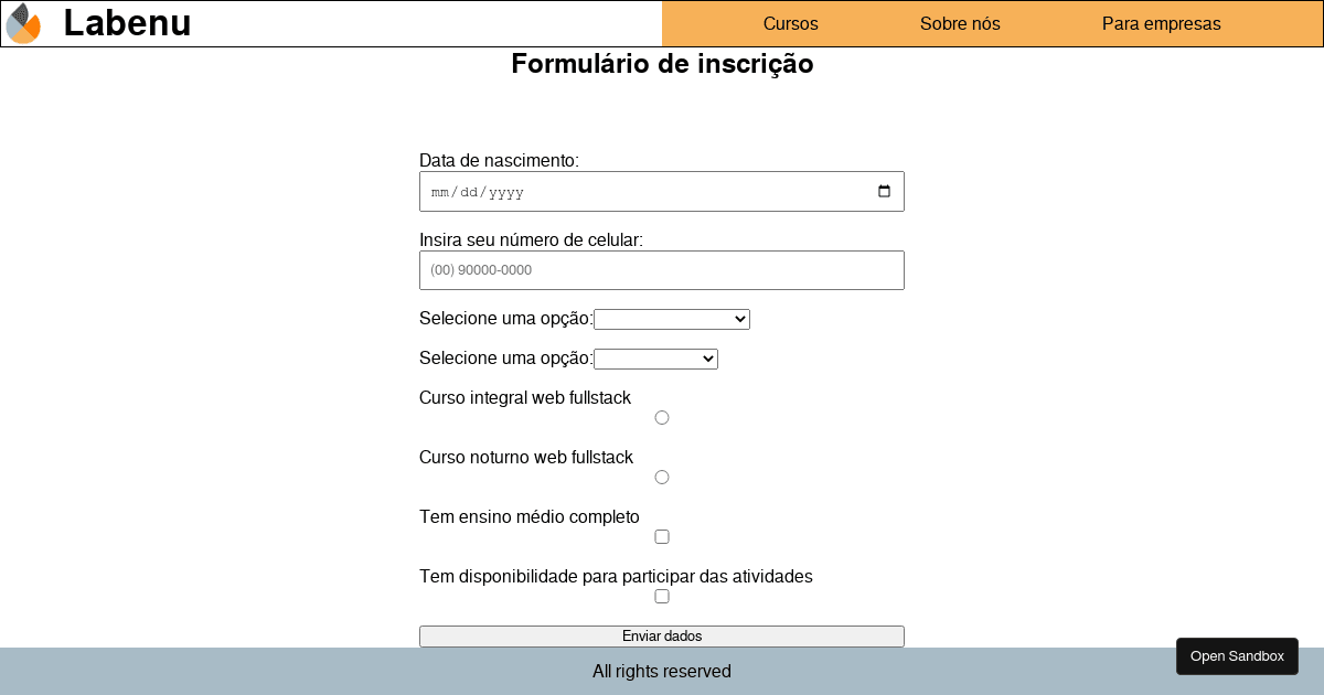 exercicios-inputs-controlados - Codesandbox