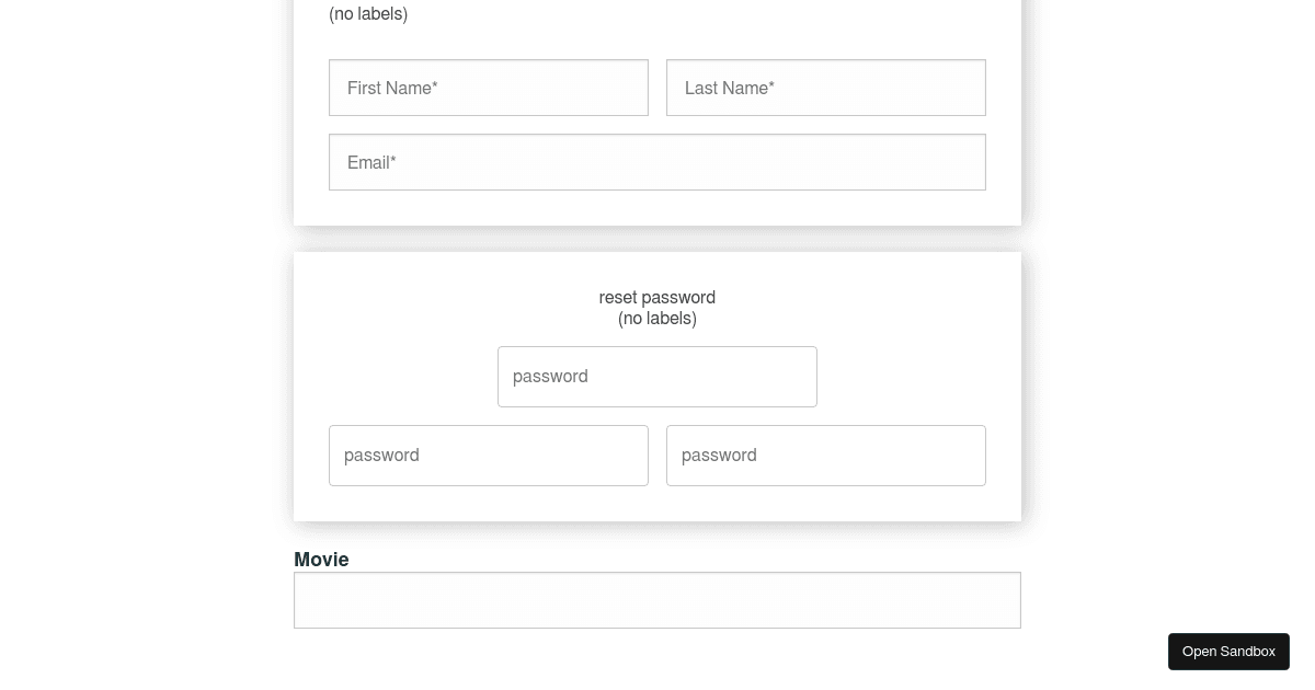 React Typescript Codesandbox