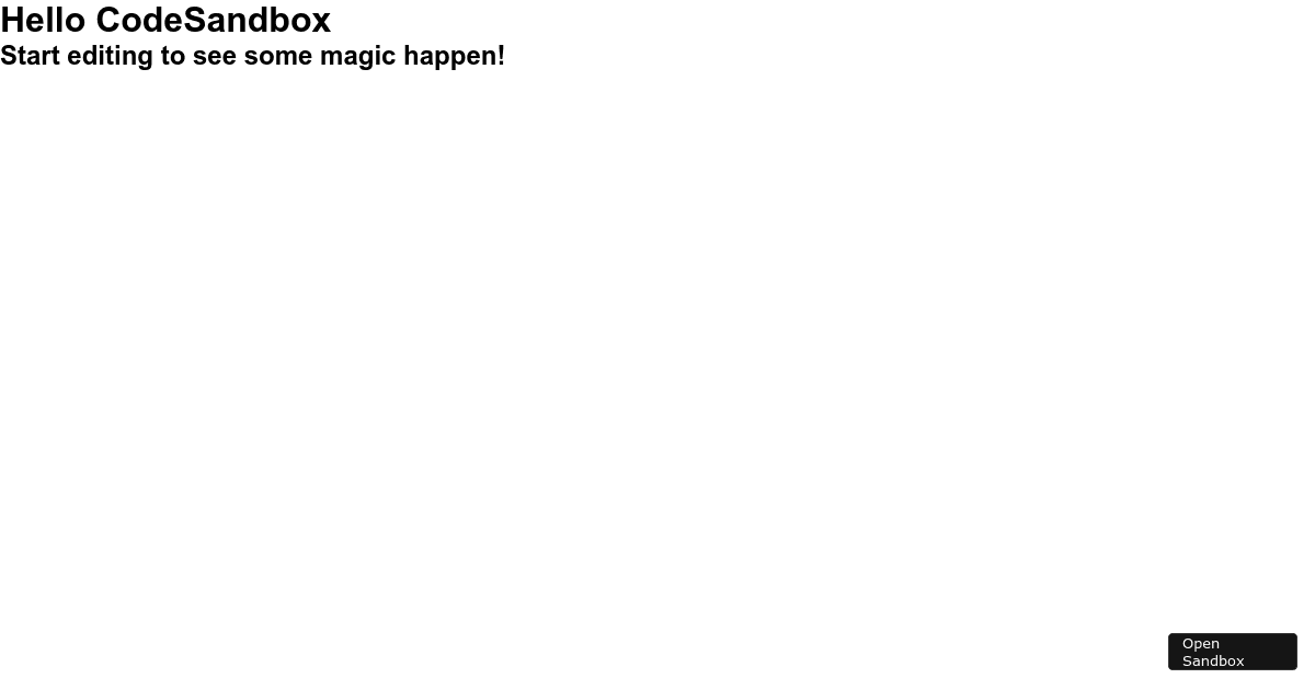 Projeto react - Codesandbox