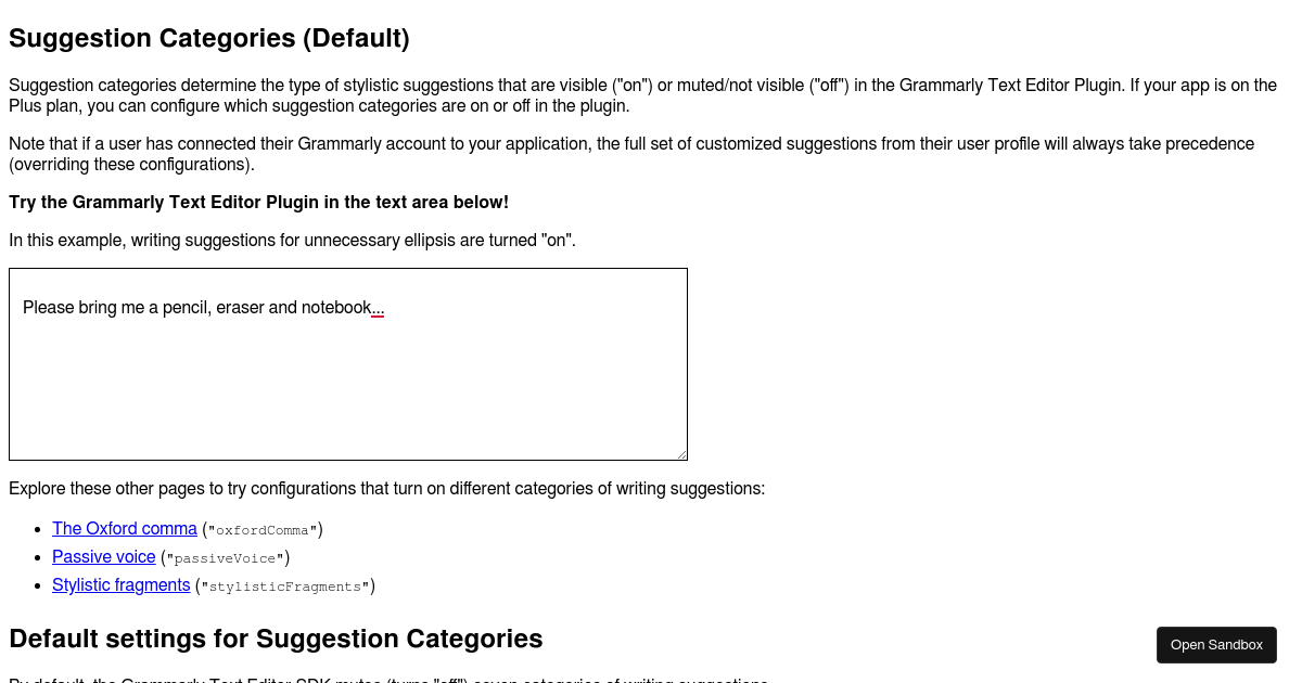 grammarly-example-editor-sdk-suggestions-config - Codesandbox