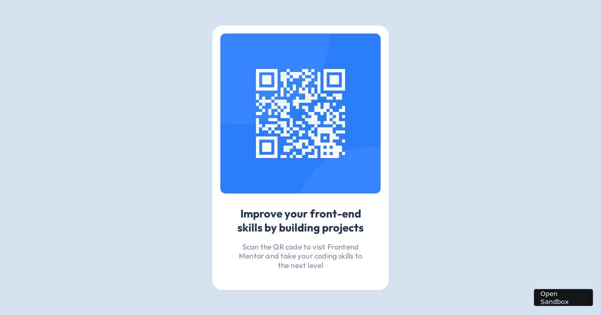 QR Code Card - Codesandbox