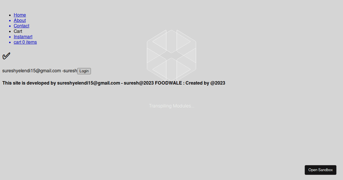 namaste-react - Codesandbox